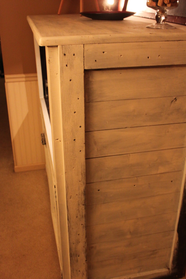 Buffet Hutch Made From Pallets, Shipping Crates and A Piano Lid - Old ...
