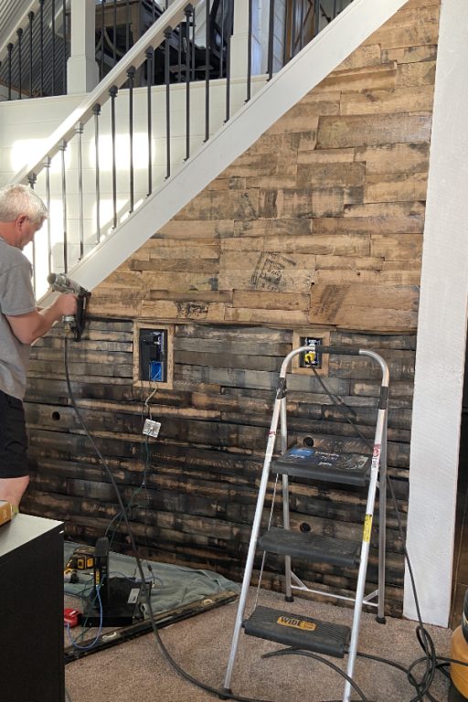 Building A Whiskey Barrel Wall - How To Create An Incredible Accent Wall!